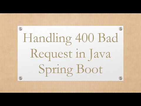How to Handle a 400 Error in Java? – ACHIVX