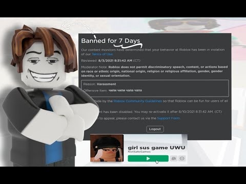 За Что Вас Могут Забанить В Roblox? — ACHIVX
